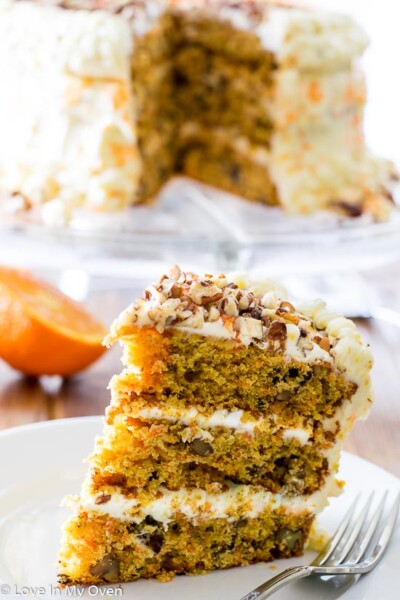 Orange-Carrot Cake - Love In My Oven
