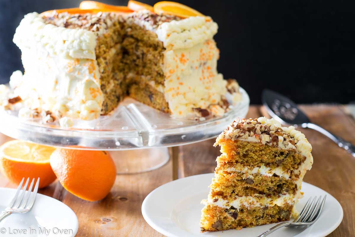 Orange-Carrot Cake - Love In My Oven