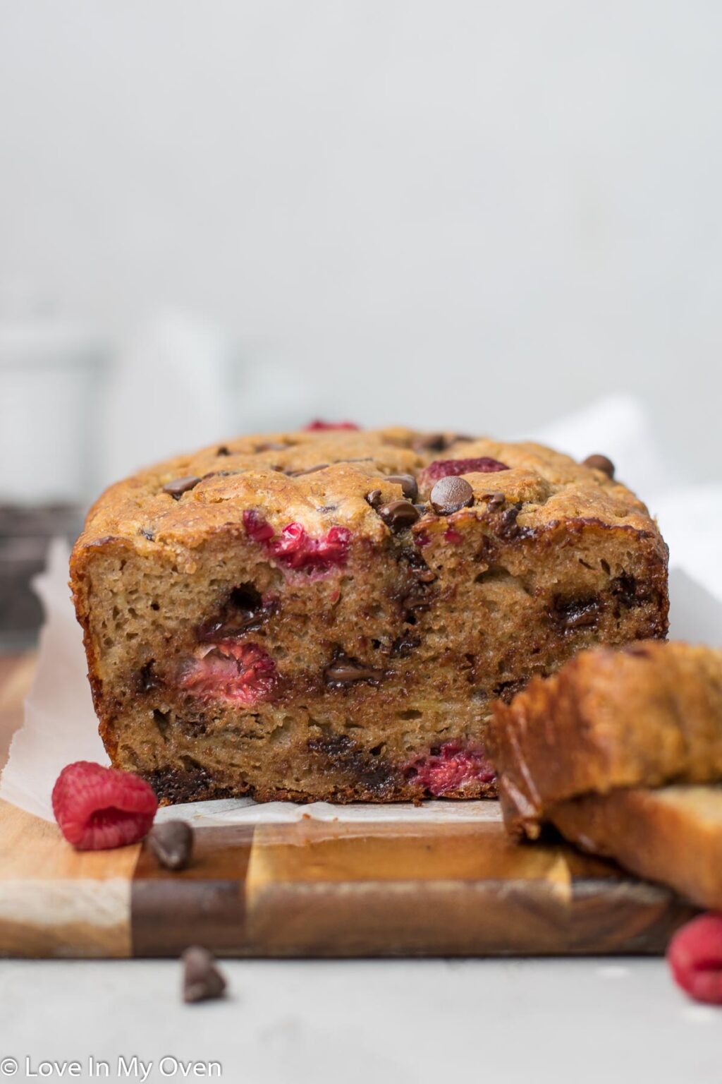 Raspberry Banana Bread - Love In My Oven