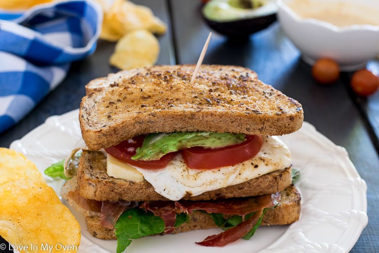 Crispy Prosciutto Egg Sandwich - Love In My Oven