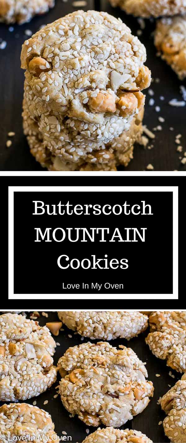 Butterscotch Mountain Cookies | Love In My Oven