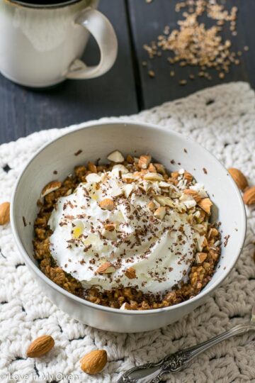 Almond Java Breakfast Bulgur - Love In My Oven