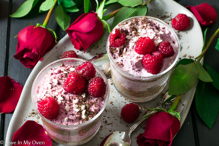 Easy Chocolate Raspberry Mousse - Love In My Oven