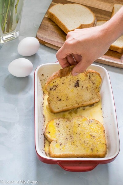 Earl Grey French Toast with Blueberry Compote - Love In My Oven