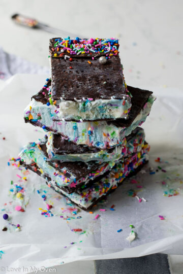 Birthday Cake Ice Cream Sandwiches - Love In My Oven
