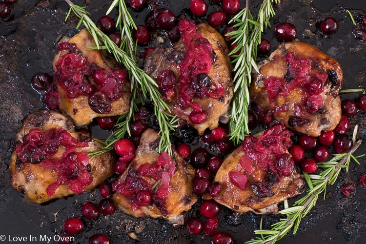 Cranberry Chicken Thighs - Love In My Oven