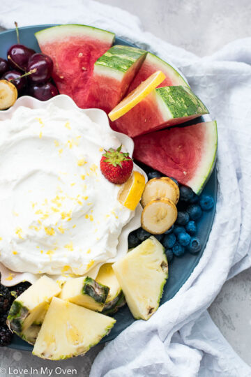 Easy Yogurt Fruit Dip - Love In My Oven