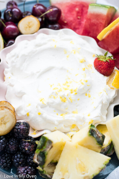 Easy Yogurt Fruit Dip - Love In My Oven