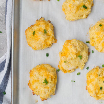 Cheesy Cornmeal Drop Biscuits - Love In My Oven