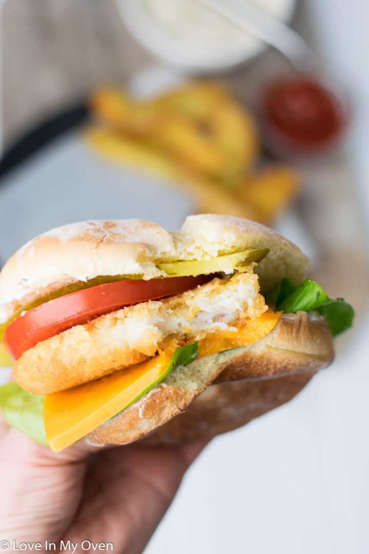 Crispy Fish Burgers - Love In My Oven