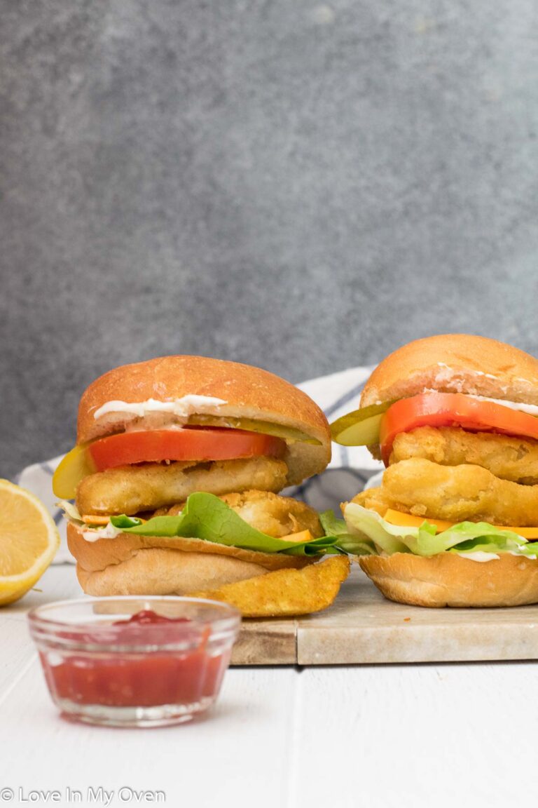 Crispy Fish Burgers - Love In My Oven