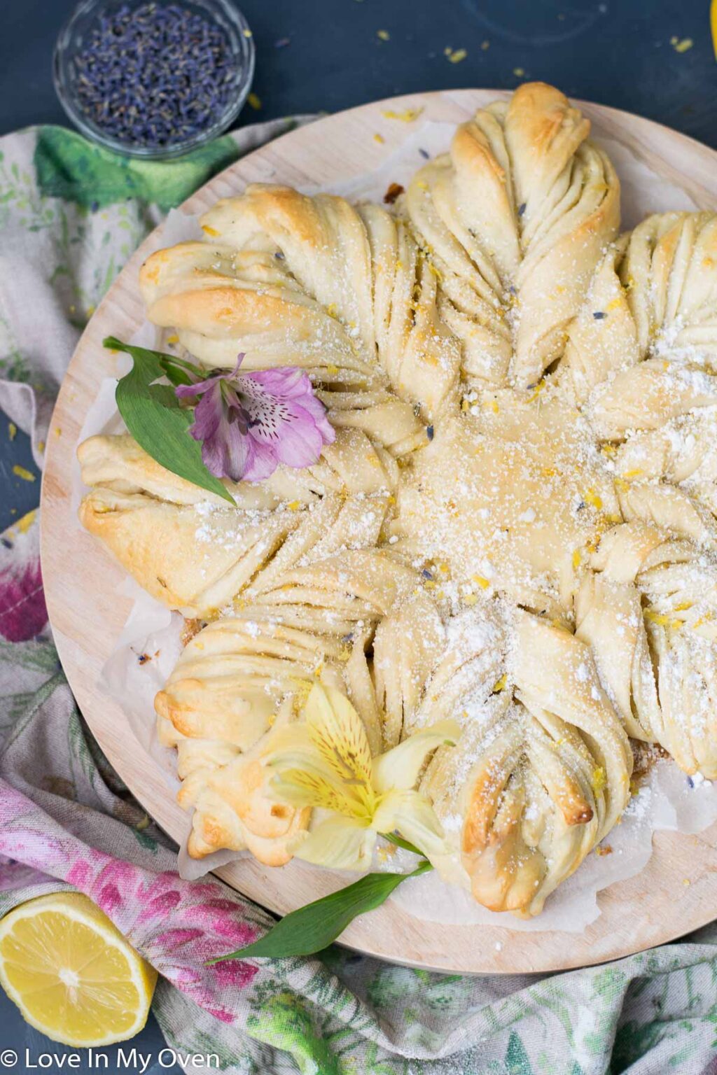 Star Lemon Lavender Bread - Love In My Oven