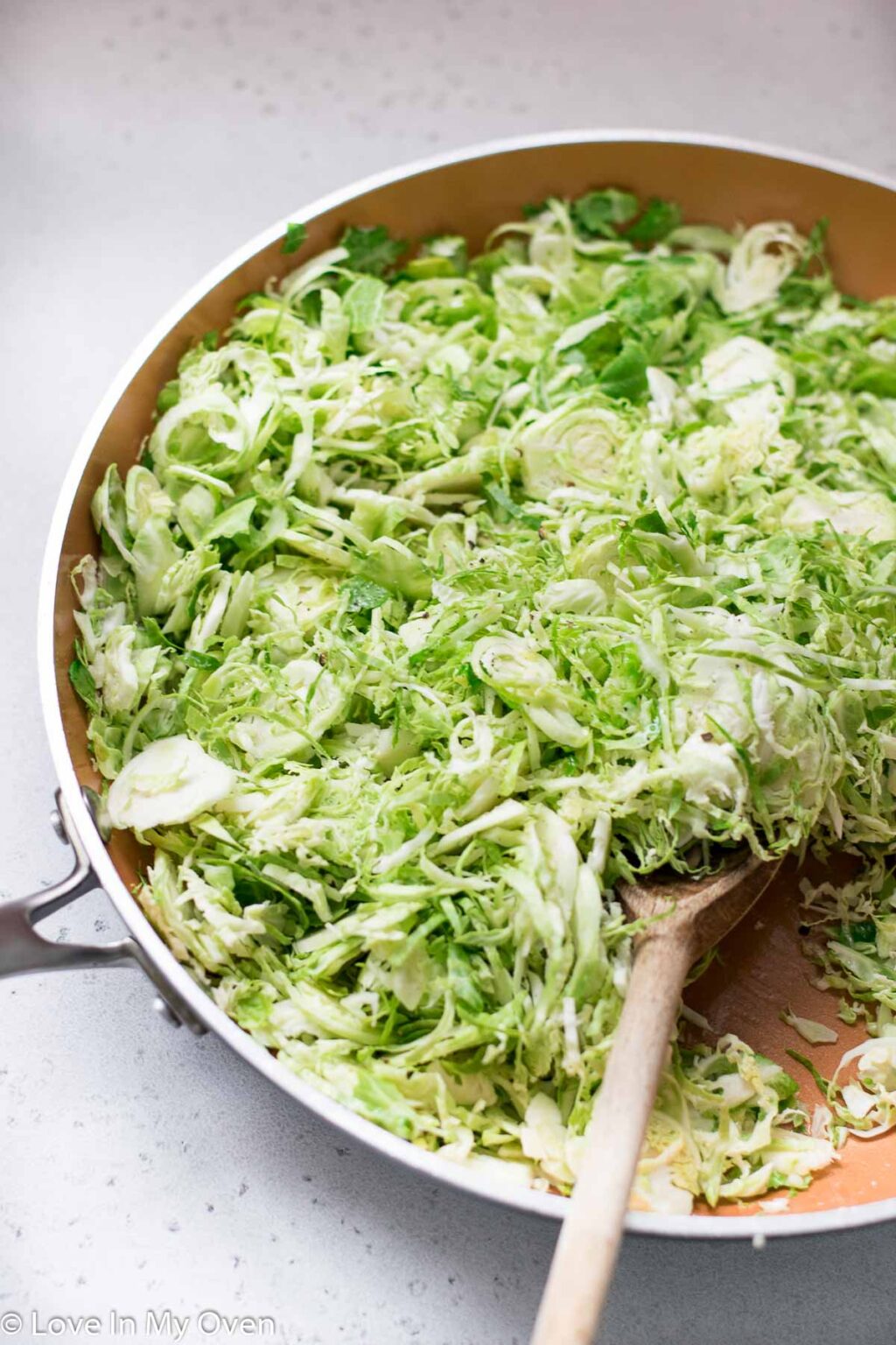 Sautéed Shredded Brussels Sprouts - Love In My Oven