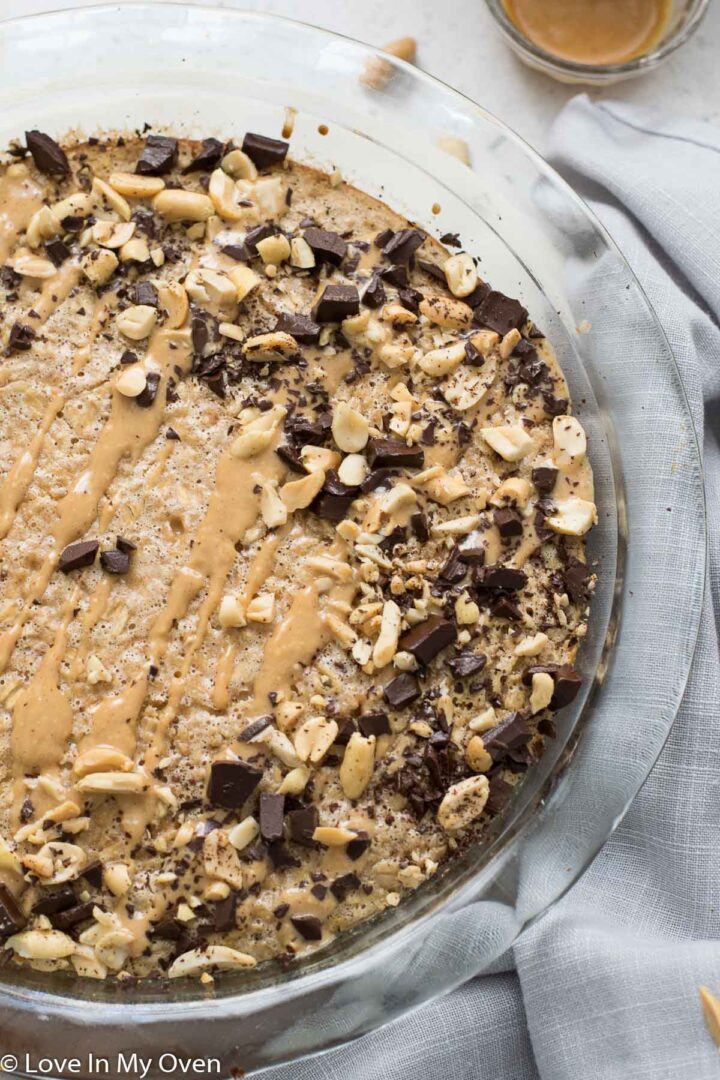 Peanut Butter Baked Oatmeal - Love In My Oven
