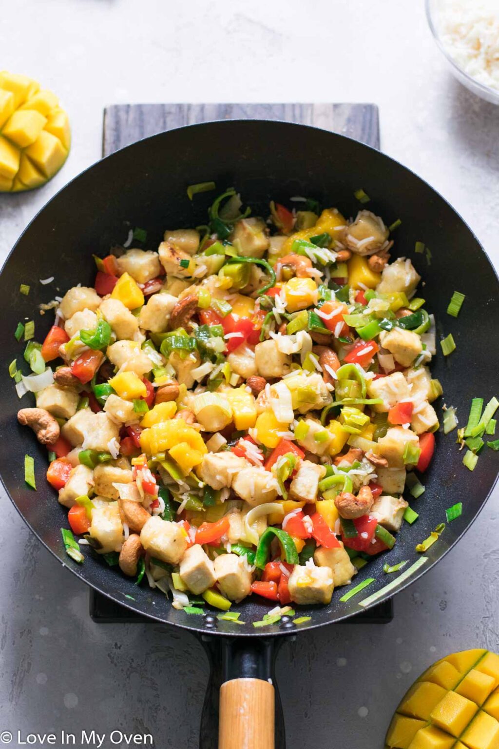 Mango Tofu Stir Fry - Love In My Oven