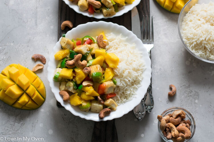 Mango Tofu Stir Fry - Love In My Oven