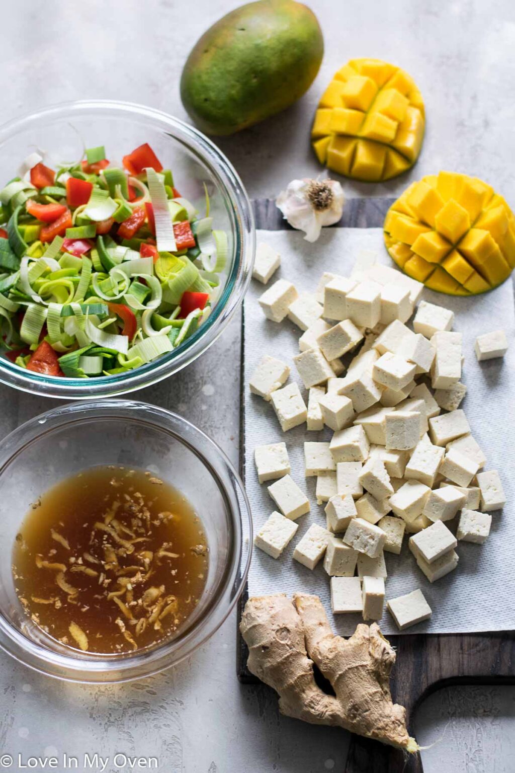 Mango Tofu Stir Fry - Love In My Oven