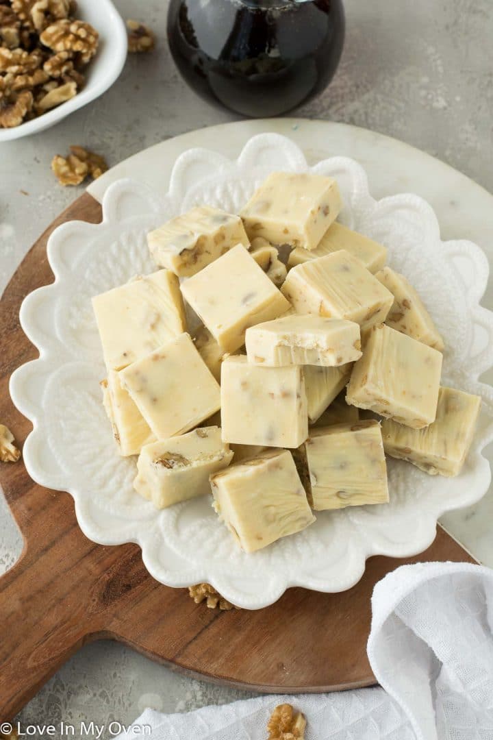 Maple Walnut Fudge - Love In My Oven