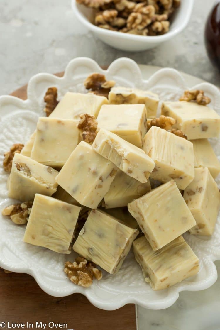 Maple Walnut Fudge - Love In My Oven