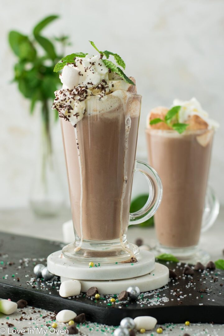 Mint Hot Chocolate - Love In My Oven