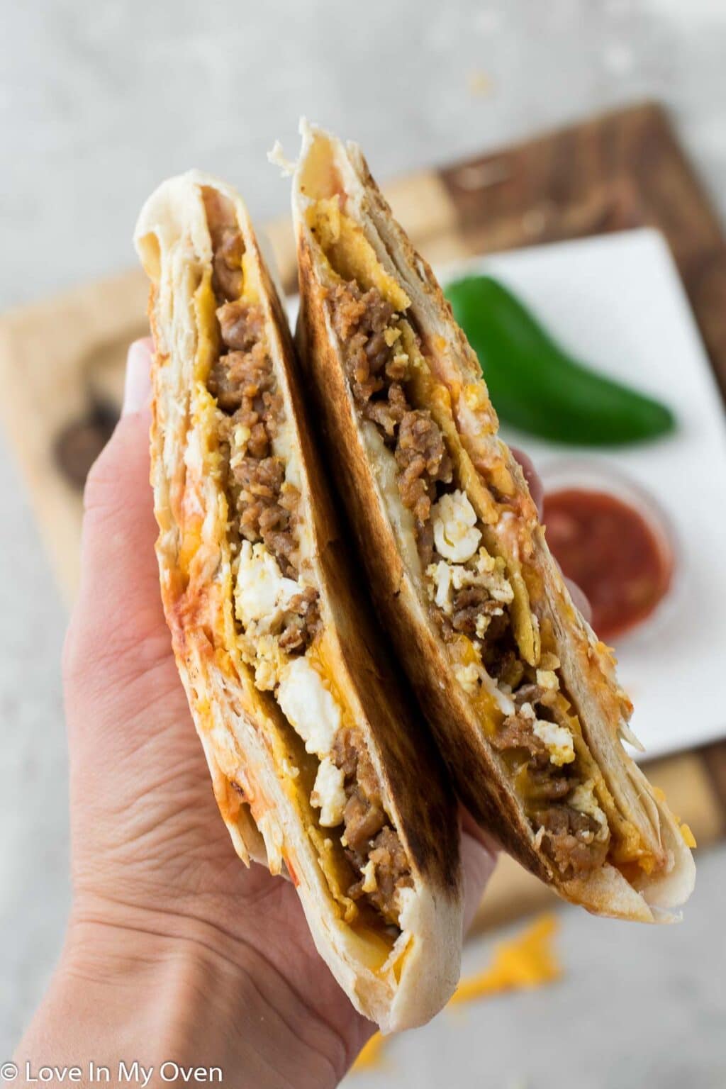 Breakfast Crunch Wrap - Love In My Oven