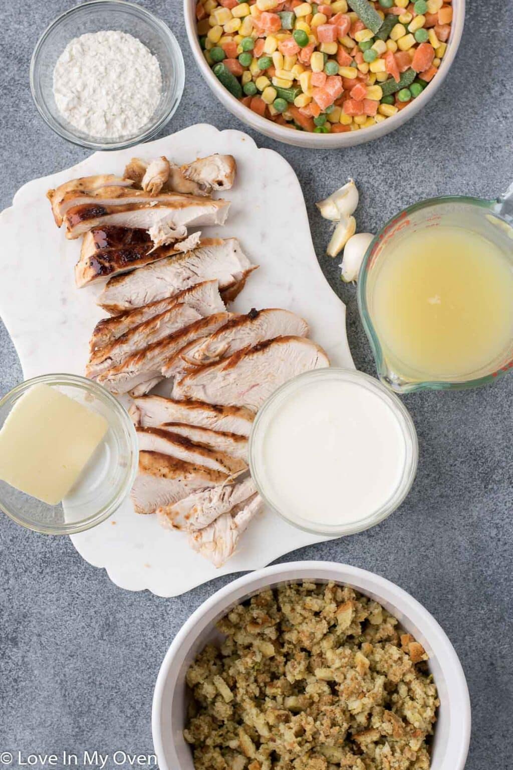 Leftover Turkey Stuffing Casserole - Love In My Oven