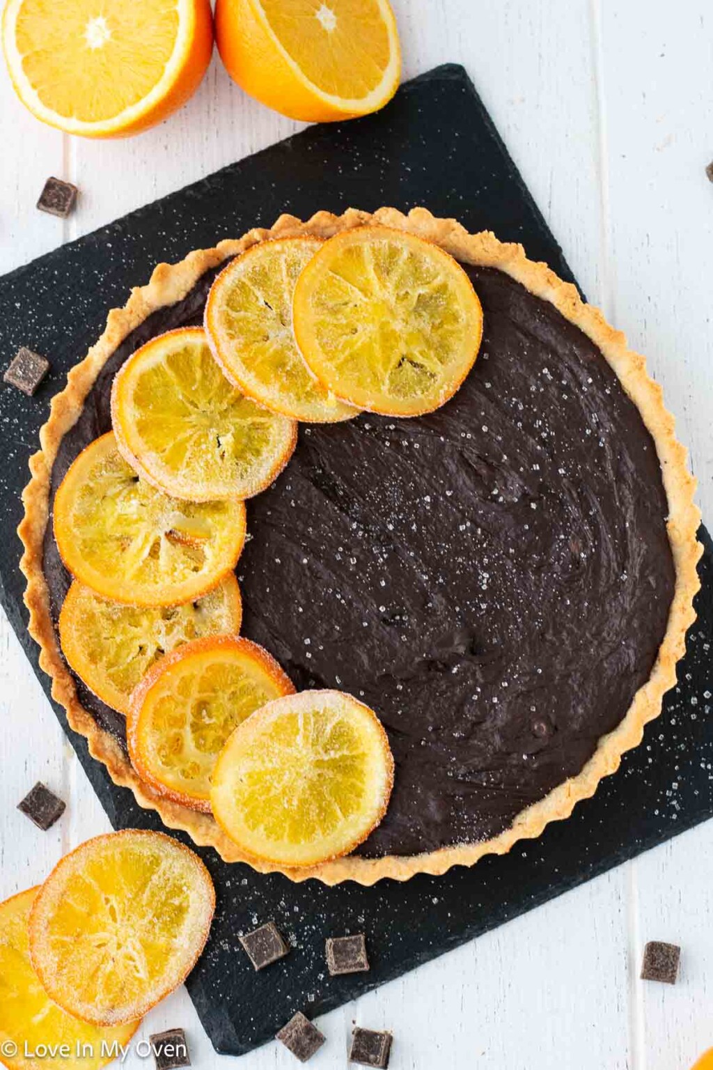 Chocolate Orange Tart - Love In My Oven